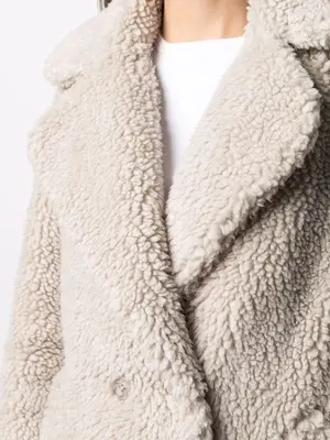 Philipp Plein Teddy Bear Oversized Cocoon Coat