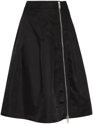 GANNI High-waist Zip-up A-line Skirt