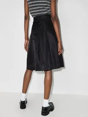 GANNI High-waist Zip-up A-line Skirt