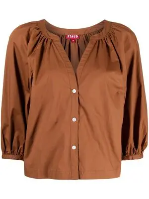 Staud V Neck Blouses