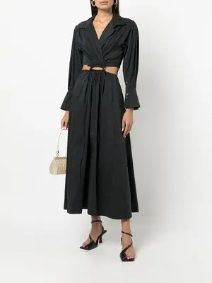 Simkhai Alex Cut-out Flared Maxi Dress
