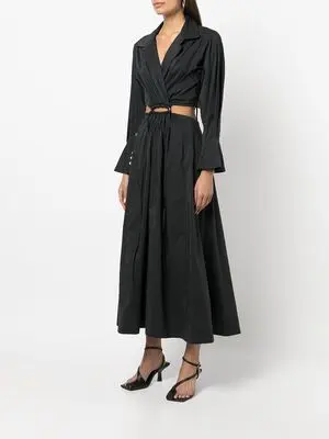 Simkhai Alex Cut-out Flared Maxi Dress