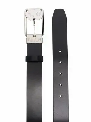 Philipp Plein Buckle-fastening Leather Belt