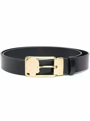 Philipp Plein Buckle-fastening Leather Belt - Black