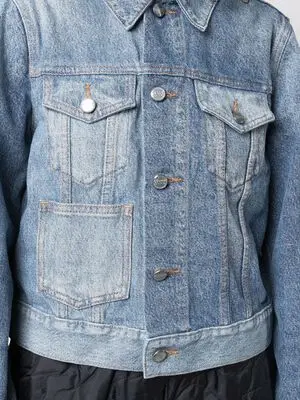 GANNI Two-tone Denim Jacket