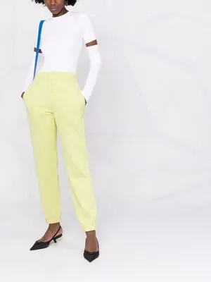 Helmut Lang Logo-embroidered Buttoned Track Pants