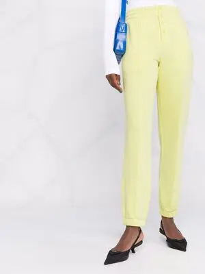 Helmut Lang Logo-embroidered Buttoned Track Pants