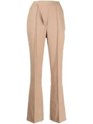 AMBUSH High-waisted Flared Trousers - Brown