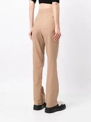 AMBUSH High-waisted Flared Trousers - Brown