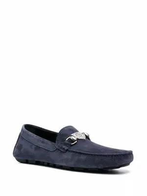 Philipp Plein Suede Logo Moccasins