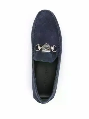Philipp Plein Suede Logo Moccasins