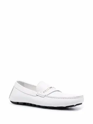Philipp Plein Logo-plaque Leather Loafers
