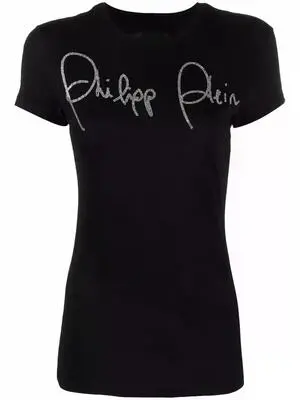 Philipp Plein Crystal-embellished Short-sleeved T-shirt - Black