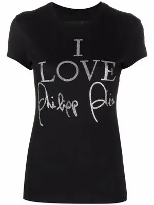 Philipp Plein Crystal-embellished T-shirt - Black