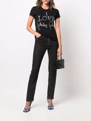 Philipp Plein Crystal-embellished T-shirt - Black