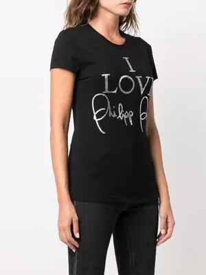 Philipp Plein Crystal-embellished T-shirt - Black