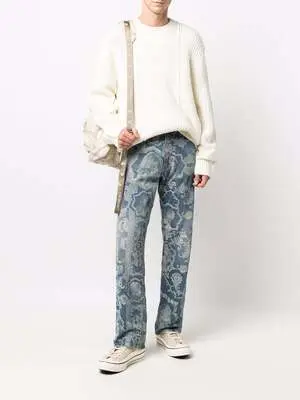 DIESEL® Textured-knit Wool Jumper - White