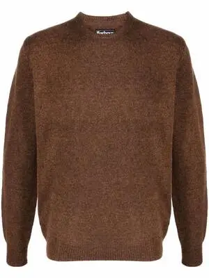 Barbour Crew Neck Knitted Jumper - Brown