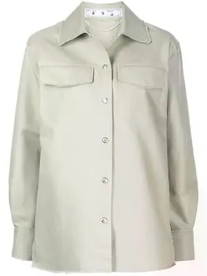 Off-White Raw-edge Shirt Jacket