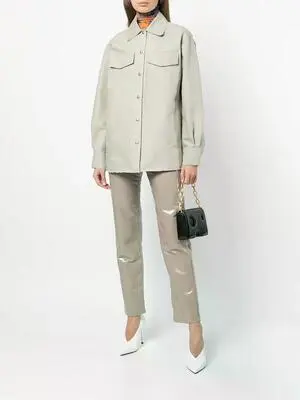 Off-White Raw-edge Shirt Jacket