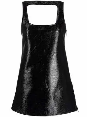 COURREGES Sleeveless Mini Dress - Black