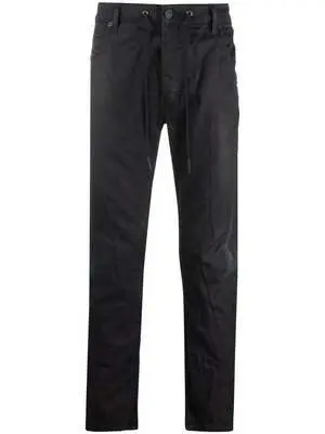 DIESEL® Cotton-lyocell Blend Tapered Leg Joggjeans - Black
