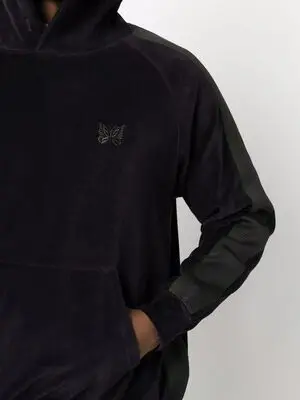 Needles Logo Embroidered Hoodie - Purple