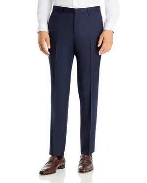 BOSS Genius Slim-fit Trousers - Dark Blue