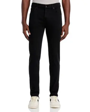 7 For All Mankind Luxe Performance Plus Slimmy Tapered Slim Fit Jeans - Black