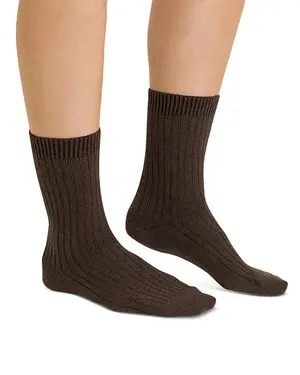 Hanro Unisex Socks Mocha Stone
