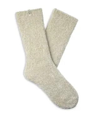 UGG Pack Of 3 Sparkle Cozy Crew Socks - Vinito/cream/strawberry
