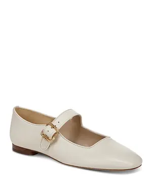 Sam Edelman Michaela Buckled Flats - Ivory