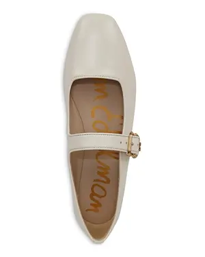 Sam Edelman Michaela Buckled Flats - Ivory