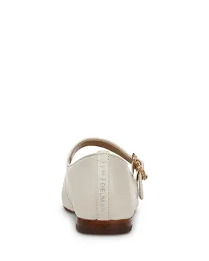 Sam Edelman Michaela Buckled Flats - Ivory