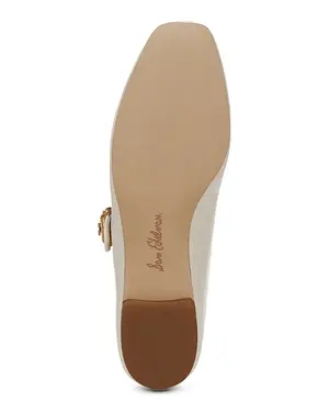 Sam Edelman Michaela Buckled Flats - Ivory