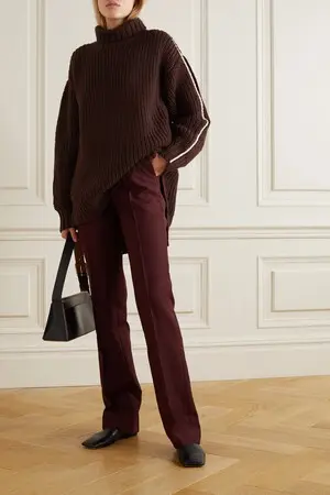 PETER DO Debra Ribbed Wool Turtleneck Sweater