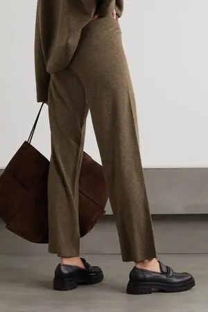 Le Kasha Ottawa Organic Cashmere Straight-leg Pants