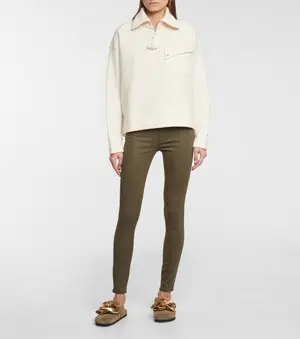 FRAME Le Skinny De Jeanne Mid-rise Jeans - Green
