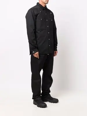 Rick Owens Cotton Shirt Jacket - Black