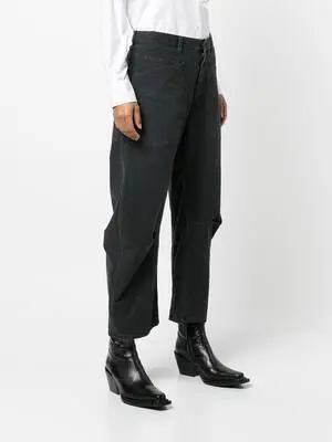 NILI LOTAN Curved-leg Denim Jeans - Grey
