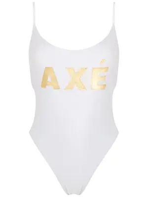 AMIR SLAMA High-leg One-piece Swimsuit - White