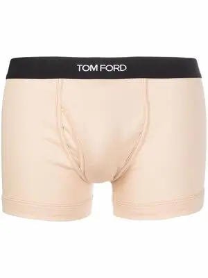 TOM FORD Logo-waistband Boxer Briefs - Neutrals