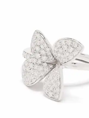 Pasquale Bruni 18kt White Gold Petit Garden Diamond Ring - Silver