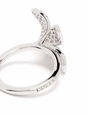Pasquale Bruni 18kt White Gold Petit Garden Diamond Ring - Silver