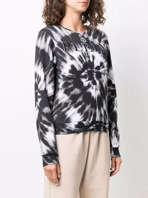 Philipp Plein Logo-embroidered Tie-dye Sweatshirt