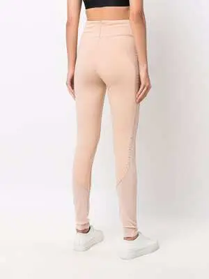 Philipp Plein Stud-detail Sheer-paneling Leggings