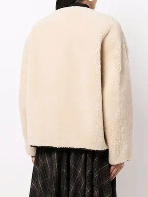 TOTEME Teddy Shearling Jacket - Neutrals