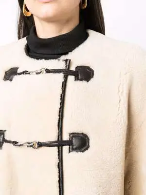 TOTEME Teddy Shearling Jacket - Neutrals