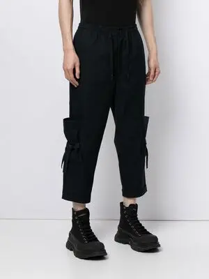 PORTS V Cropped Drawstring Trousers