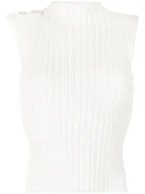 LIYA Ribbed-knit Top